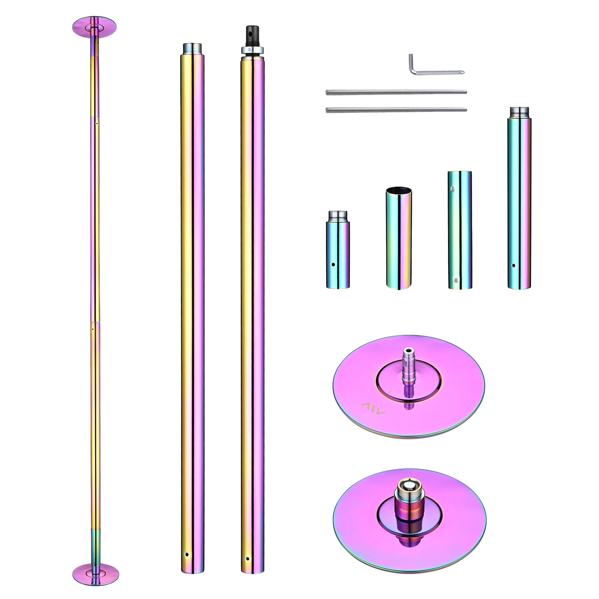 Yescom Professional Dancer Training Stripper Pole, 9.25FT Static ...
