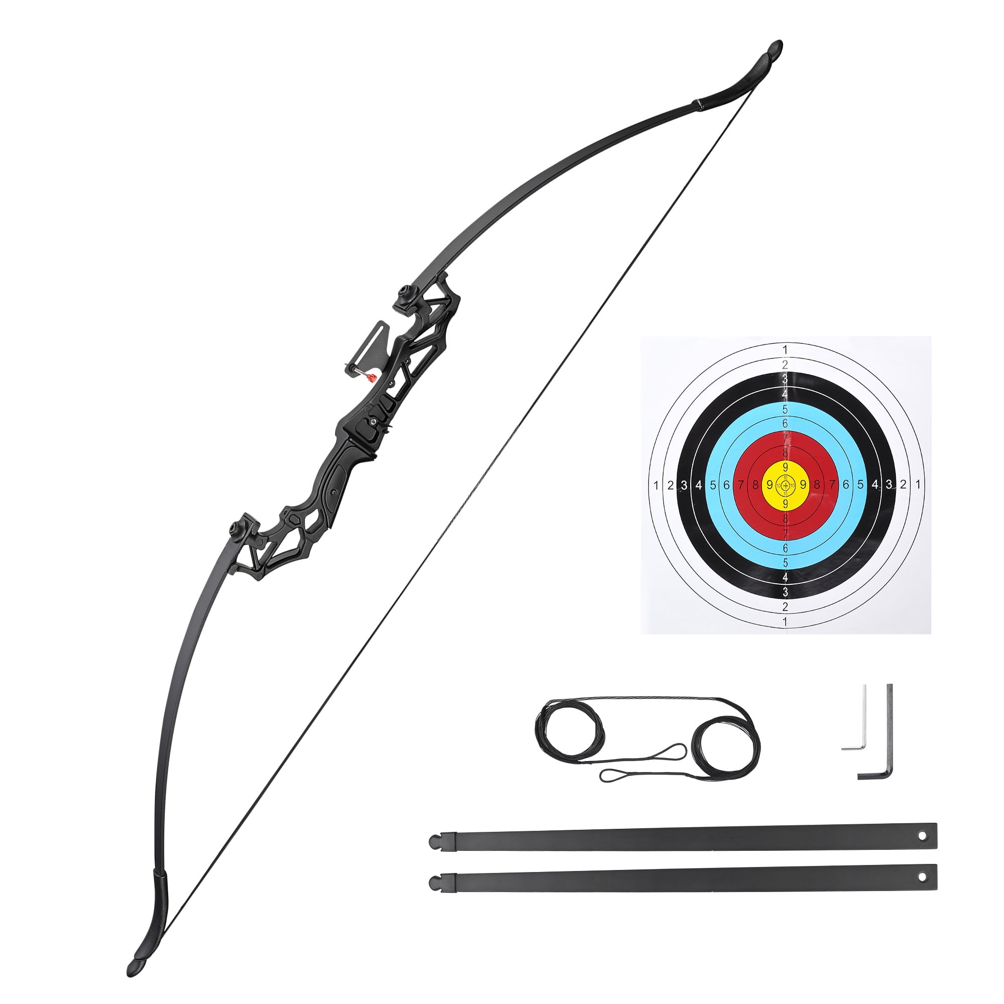 Yescom Recurve Bow Set Takedown Arrow Archery Hunting Right Hand ...