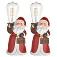 Yescom Resin Santa Claus Light Christmas Party Tabletop Decoration with ...