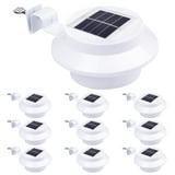 Yescom Solar Gutter Light Outdoor Waterproof 3 LED Deck Fence Lights ...