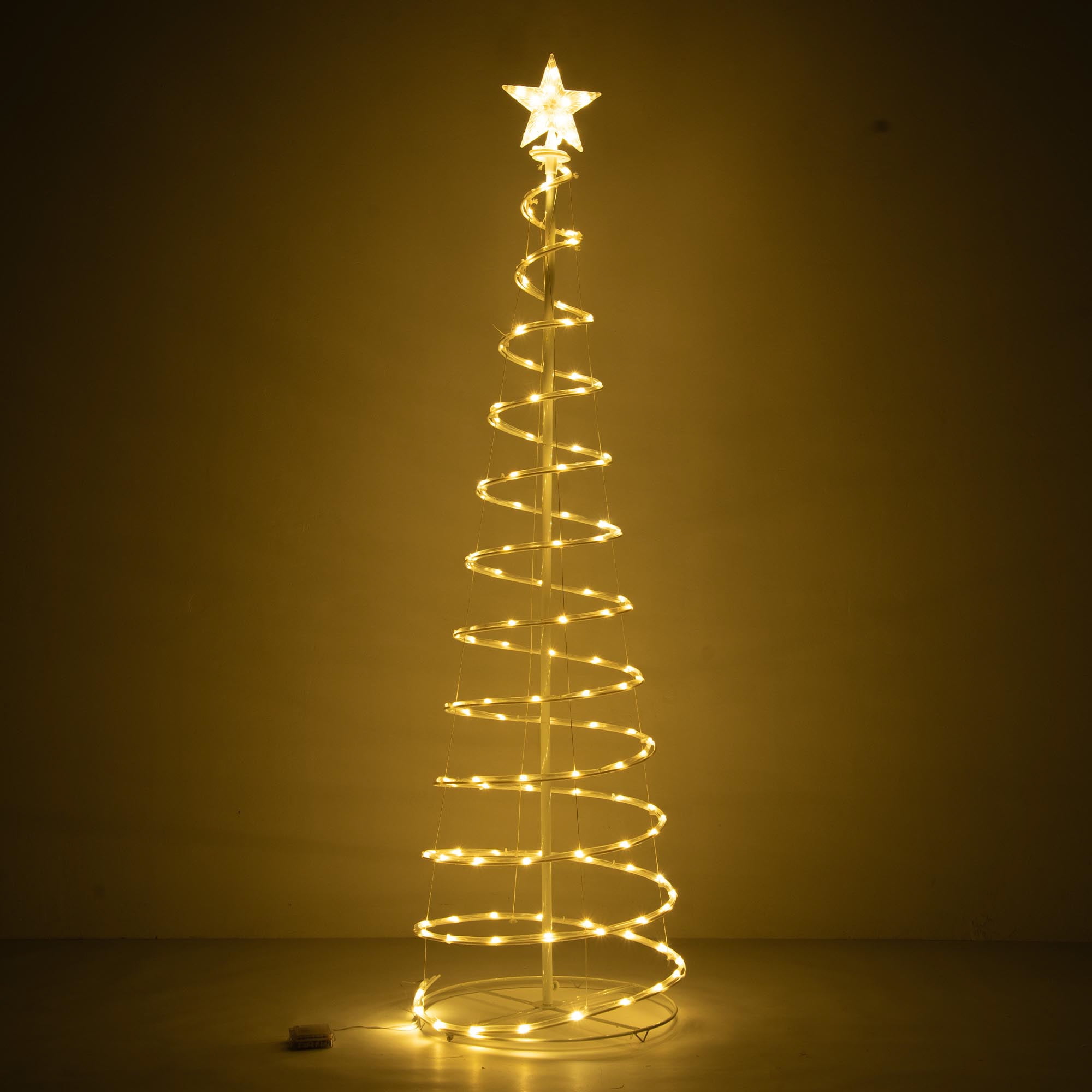 Yescom Twinkle 6Ft Spiral Christmas Tree Light 182 LEDs 8 Model Outdoor ...