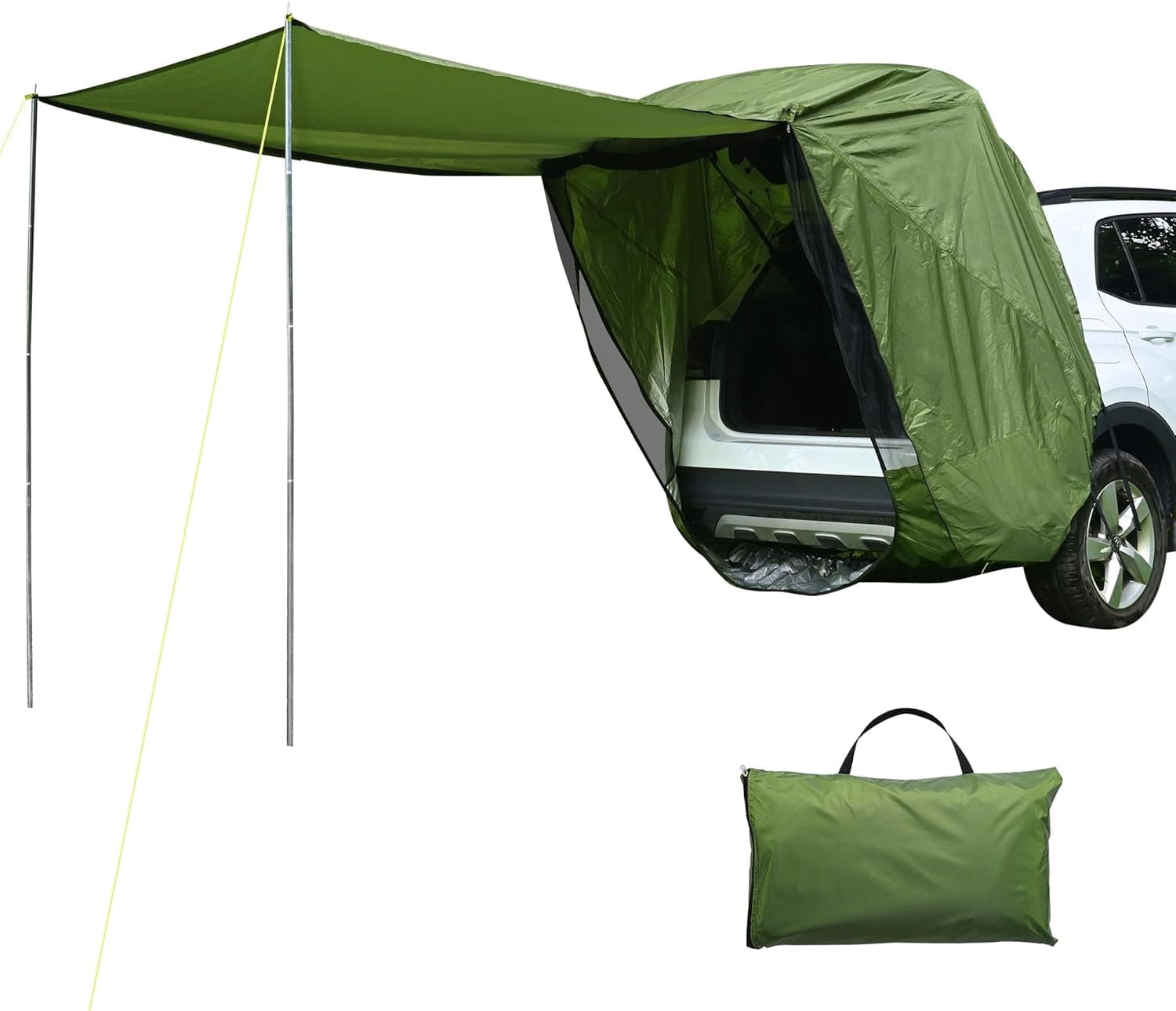 Yescom Universal Tailgate Tent with Pole for SUV/Van/MPV/CUV Camping ...