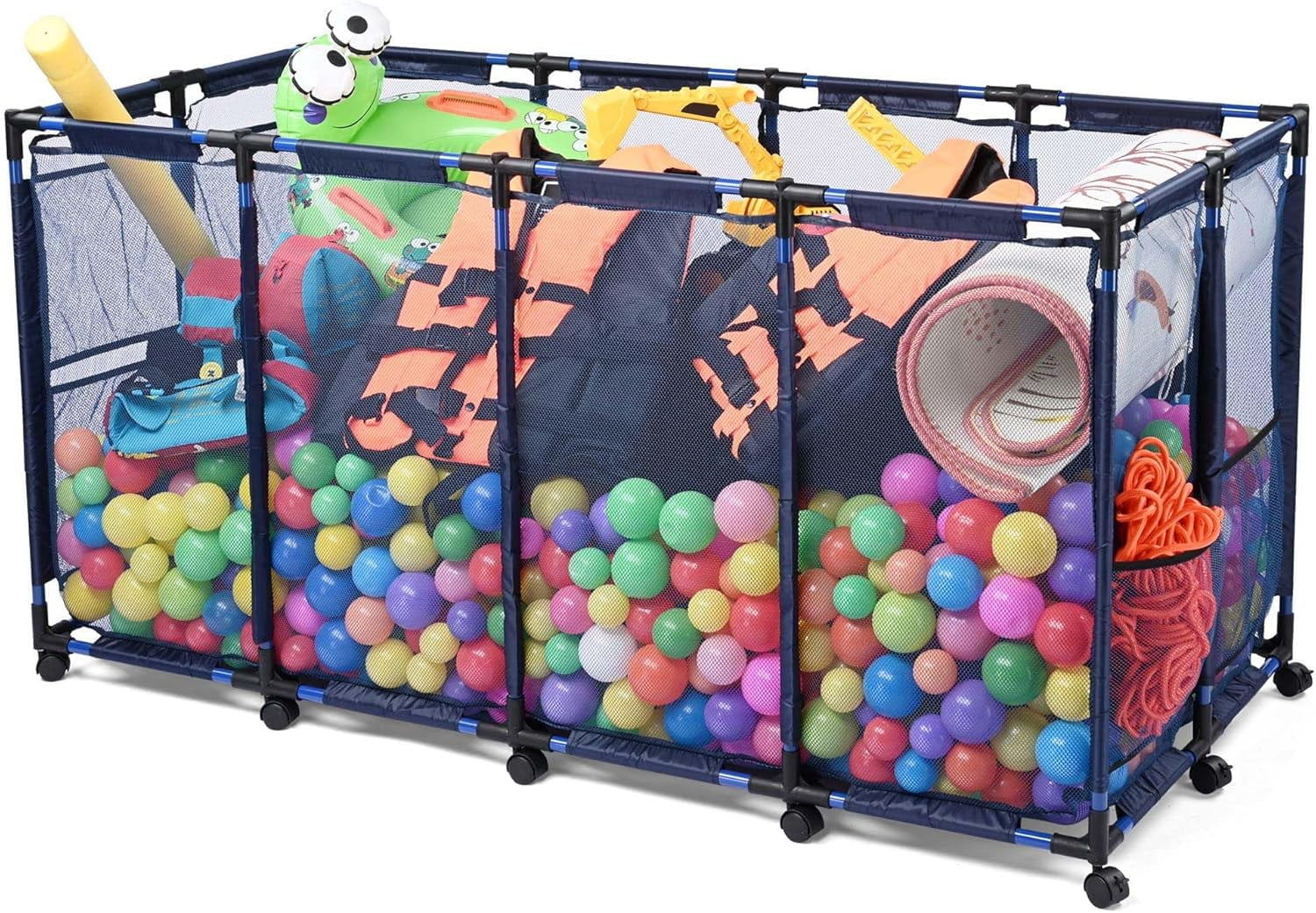 Yescom XXX-Large 280 Gallon Pool Float Storage Bin Basket for Toy Raft ...