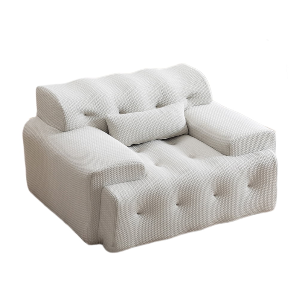 Yesfashion 1 Seater Sofa Furniture, High-Density Pure Foam Comfy Couch ...