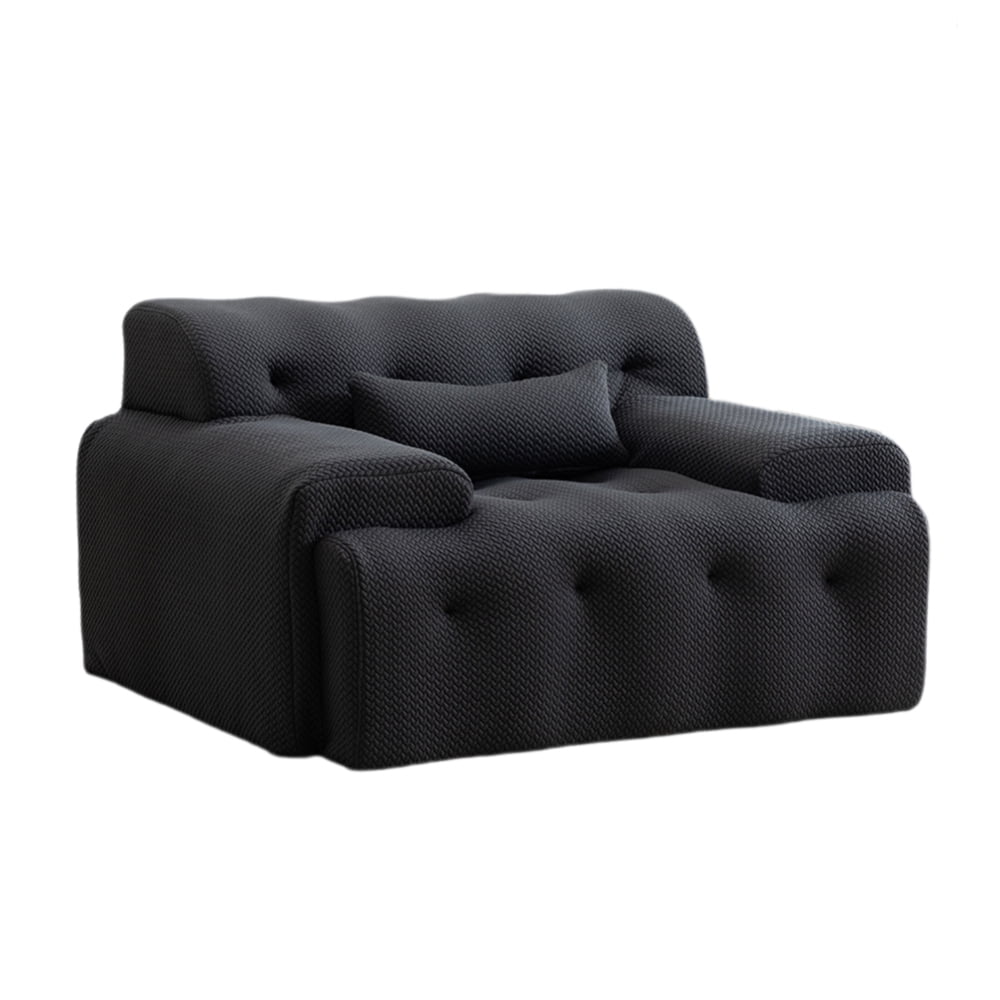 Yesfashion 1 Seater Sofa Furniture, High-Density Pure Foam Comfy Couch ...