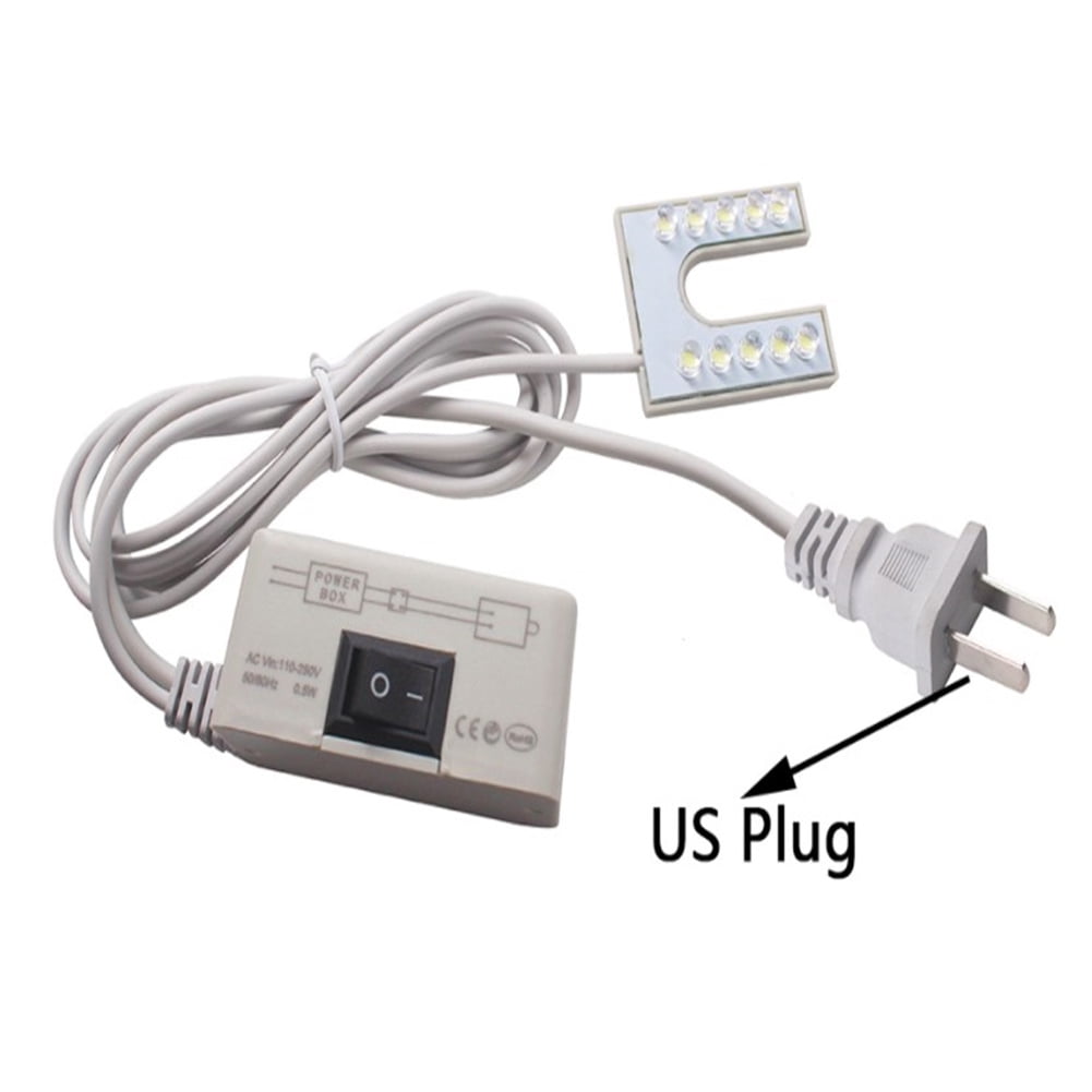 Yesfashion 10 LED U-shaped LED Sewing Machine Light with Magnetic Base ...