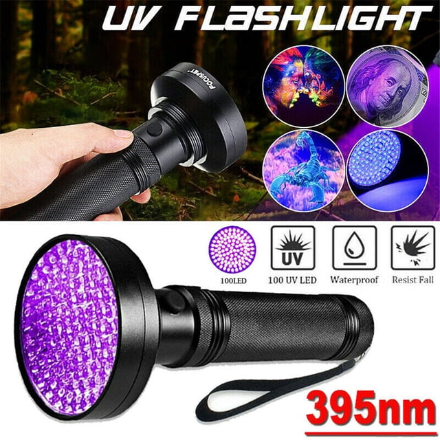 Yesfashion 100 Led Uv Ultraviolet Flashlight, Waterproof O Ring ...
