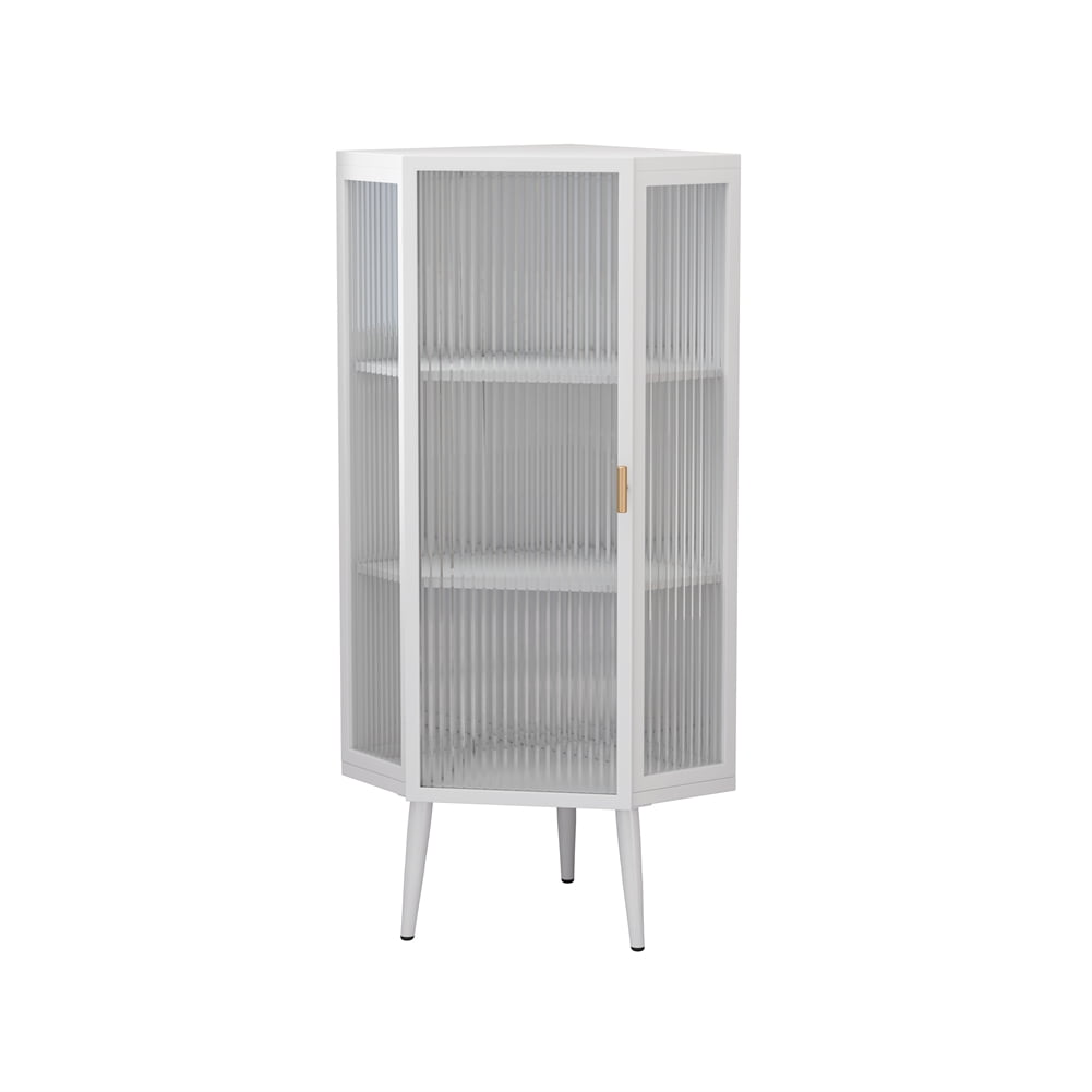 Yesfashion 22.25'' Corner Storage Cabinet, Floor Corner Cabinet With ...