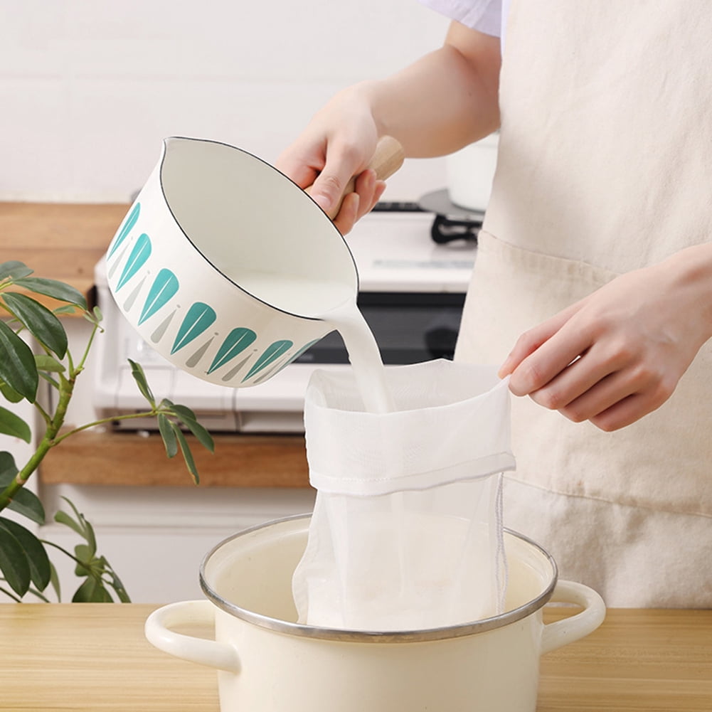 Yesfashion 2pcs Soy Milk Filter Mesh Bag Food Grade Nut Tea Milk ...