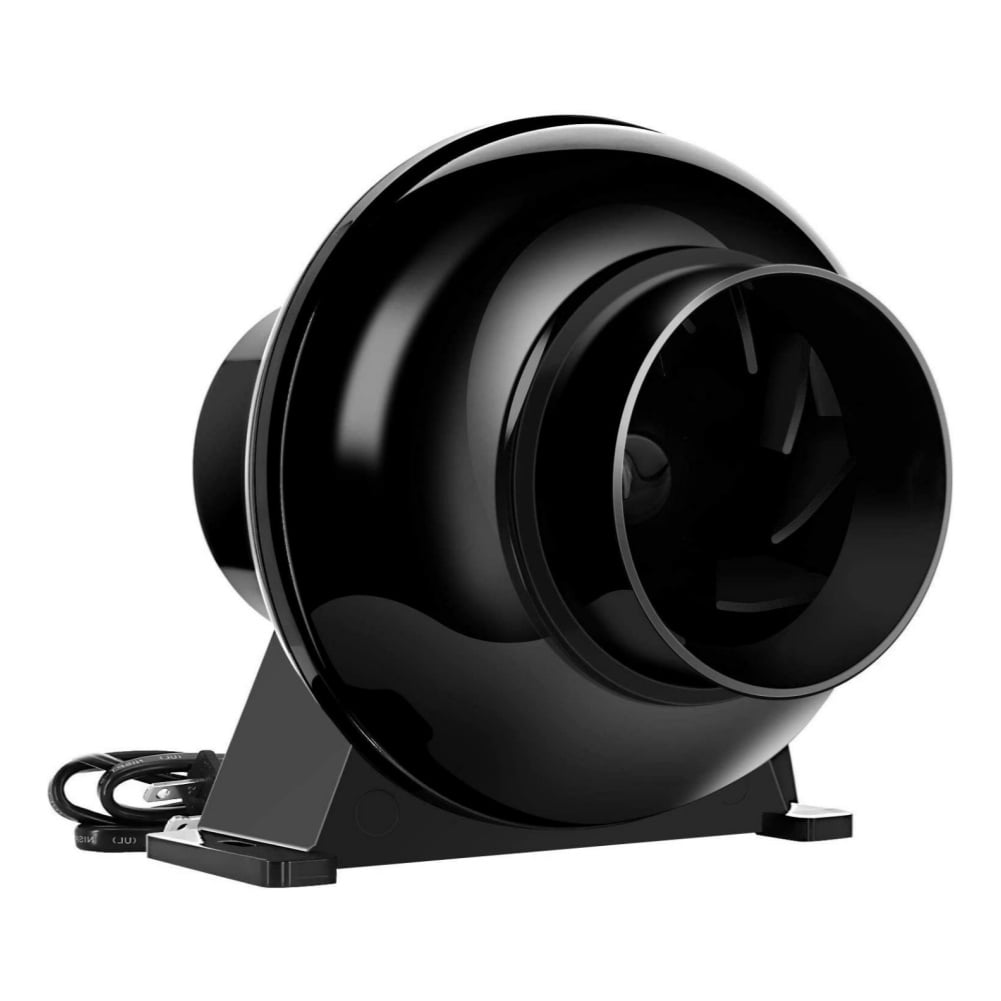 Yesfashion 4" 195 CFM Inline Booster Duct Fan, Exhaust Blower For Grow ...