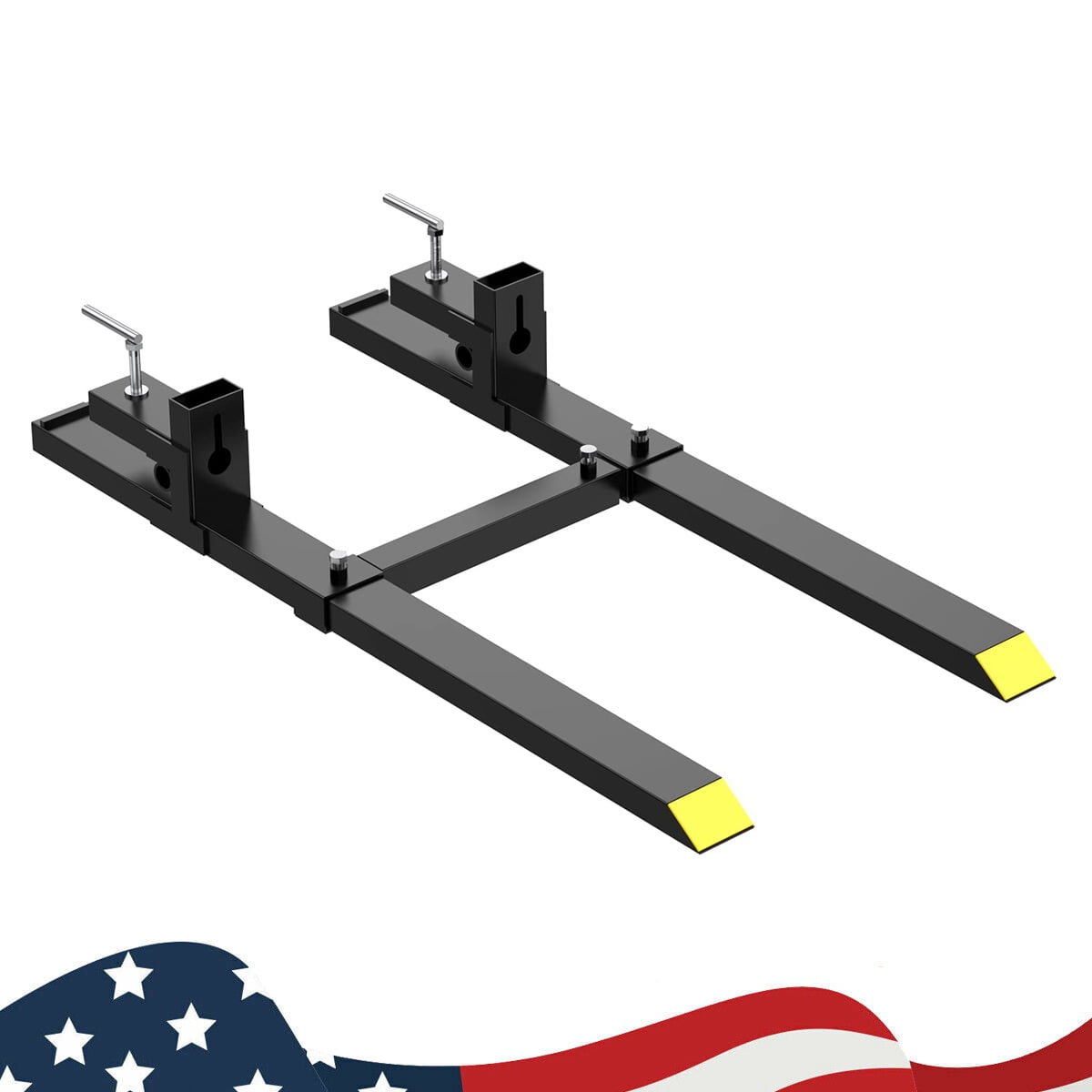 Yesfashion 60" 4000 Lbs Max Pallet Forks, Clamp On Tractor Bucket Forks ...