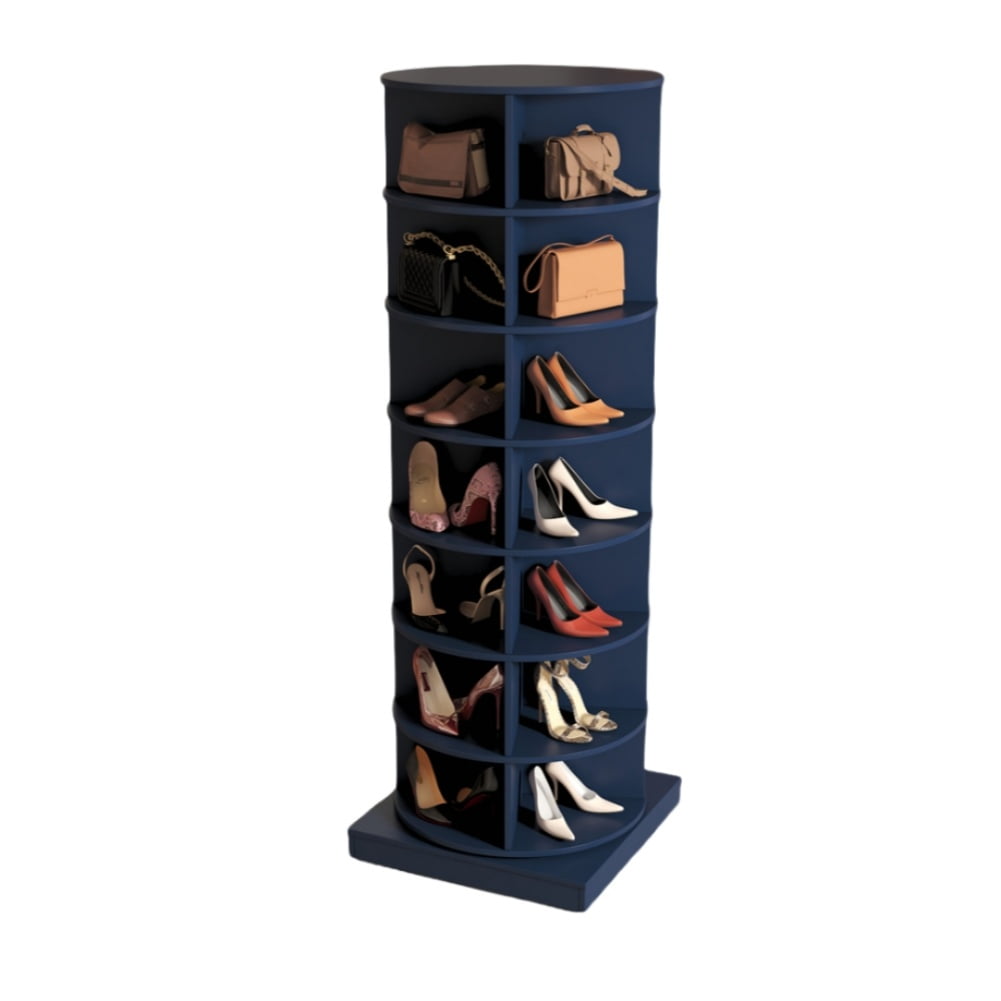 Yesfashion 7 Tier Rotating Shoe Rack, 360° Spinning Shoe Display Tower ...