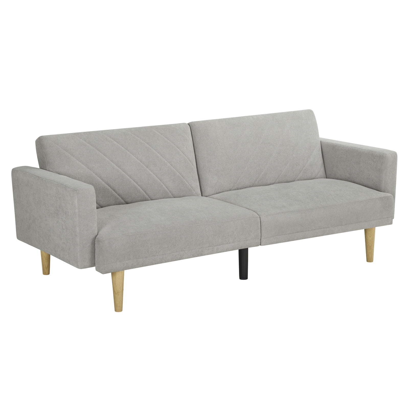 Yesfashion 75.6" Futon Sofa Bed,Convertible Sleeper Sofa with Tapered ...