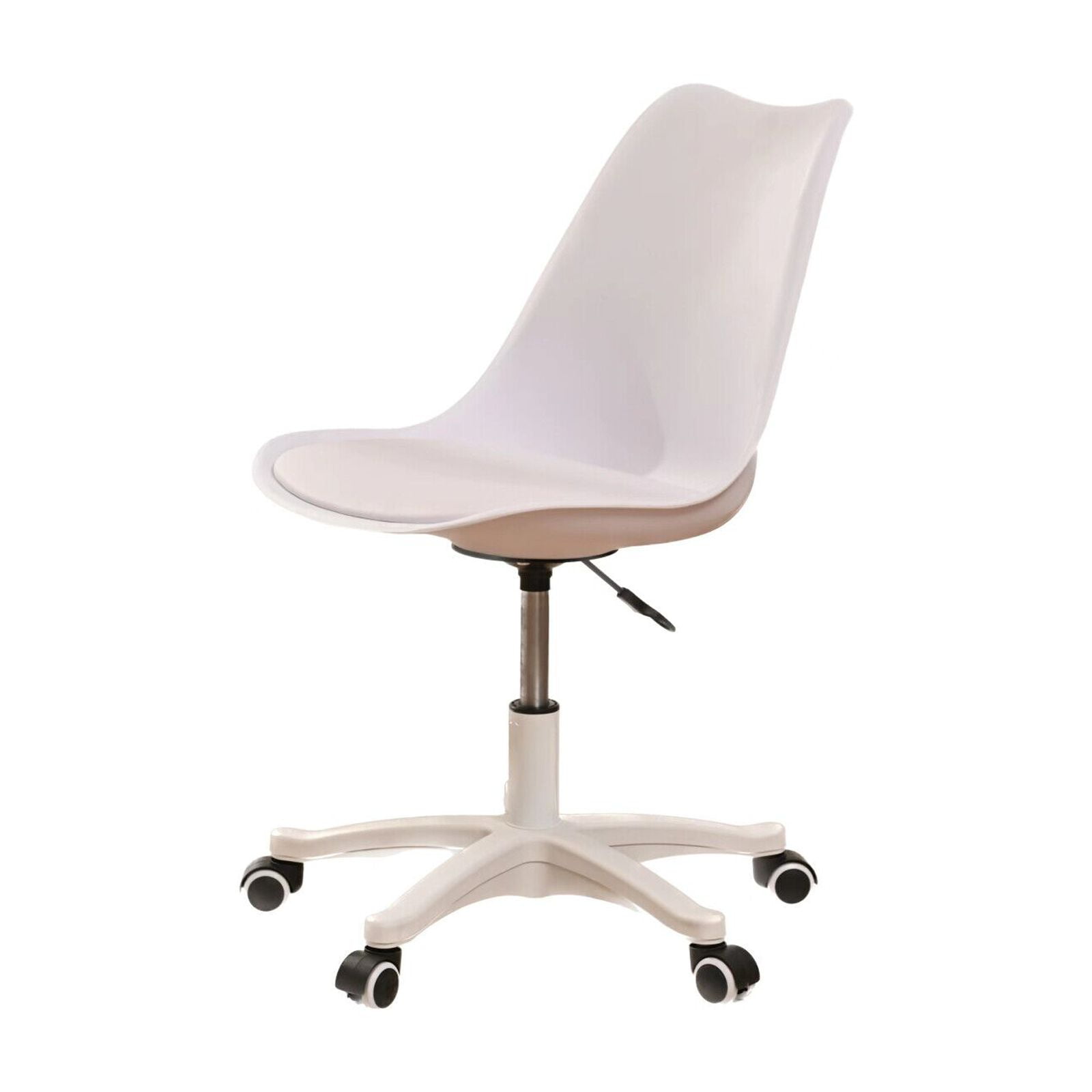 Yesfashion Adjustable Rolling Chair, Armless Office Chair, Ergonomic ...