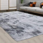 Haperlare Ultra Soft 9' x 12' Fluffy Shag Area Rug, Extra Large Brown ...