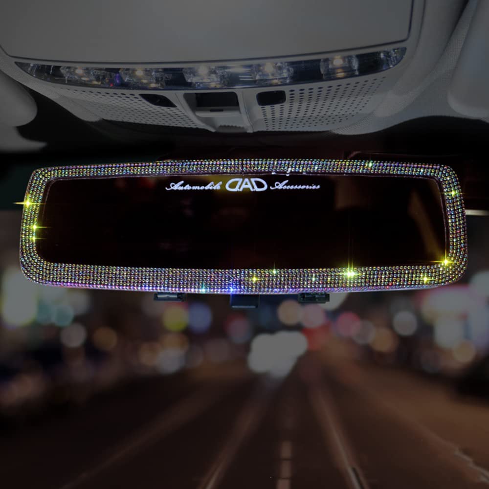 Yesfashion Car Rearview Mirror, Car Bling Decorations Rear View Mirror ...