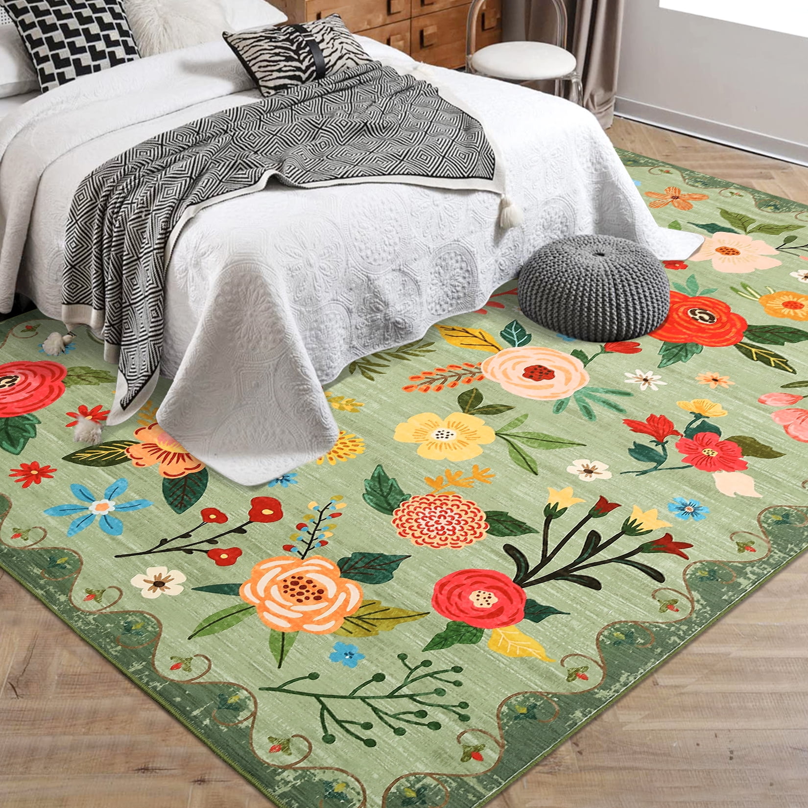 Yesfashion Carpets Area Rugs Washable 1150Gsm Pearl Velvet 360 Washed ...