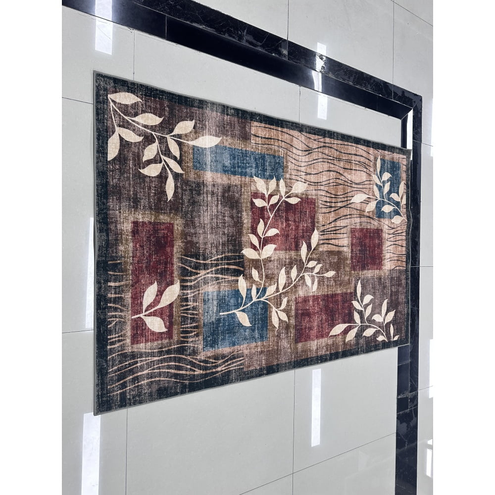 Yesfashion Carpets Area Rugs Washable Velvet (Total 1150Gsm) Pearl ...