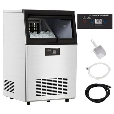 Emorefun Commercial Ice Maker Machine, Stainless Steel Under Counter ...
