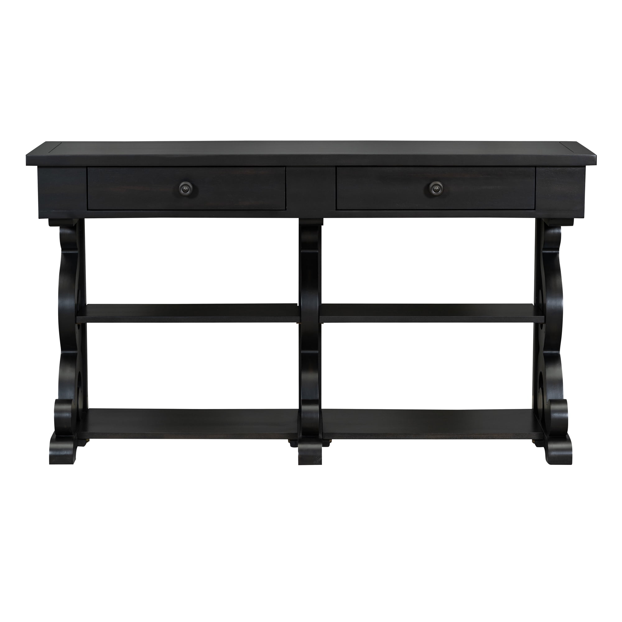 Yesfashion Console Table, Sideboard Buffet Cabinet with 2 Adjustable ...