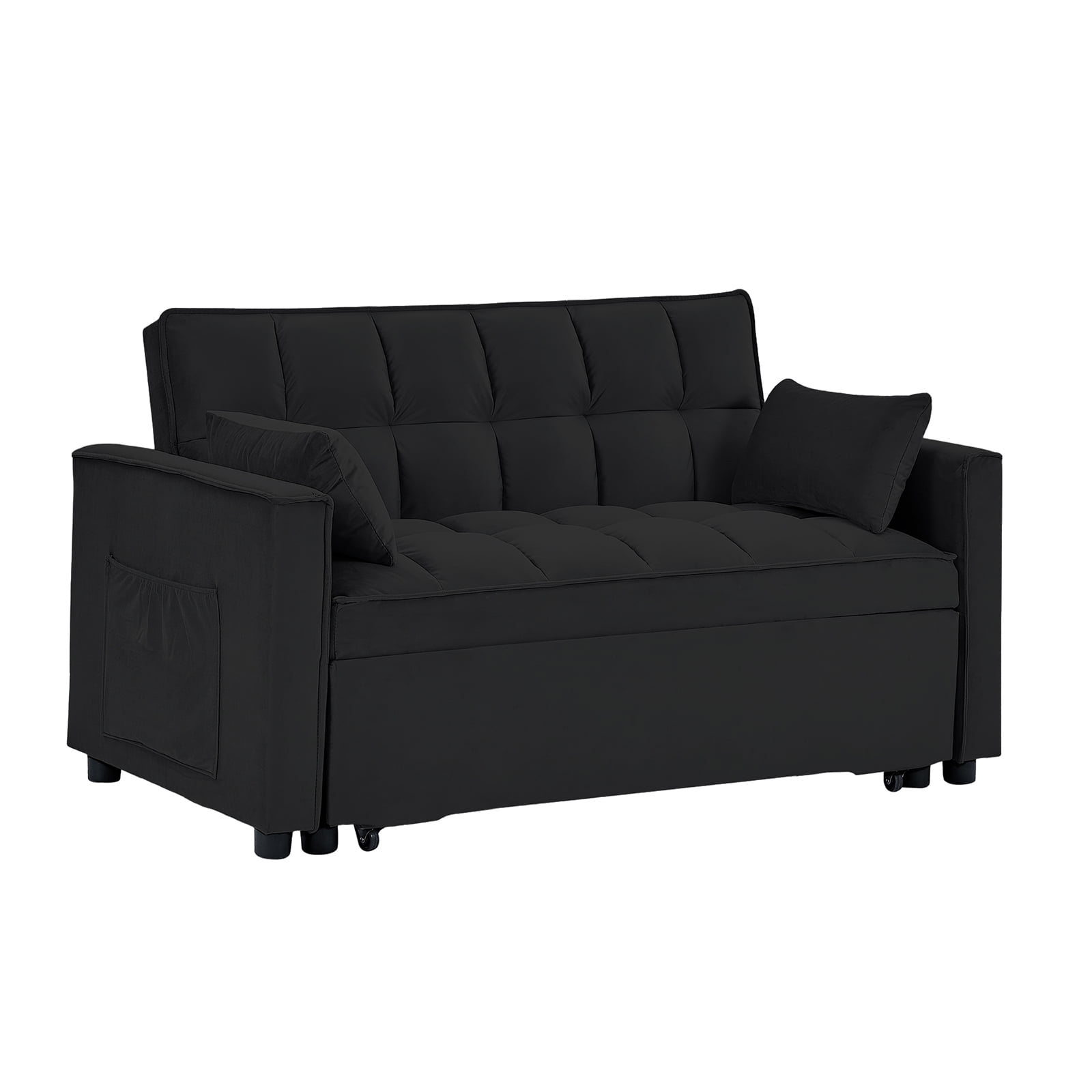 Yesfashion Convertible Sofa Bed with 105-180° Adjustable Backrest ...