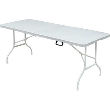 Costway 6' Folding Table Portable Plastic Indoor Party Dining Tables ...