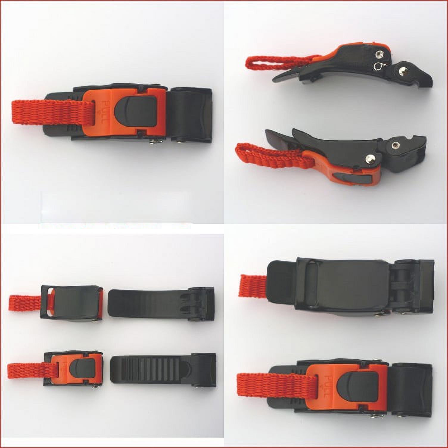 Yesfashion Helmet Lock Black Iron Plastic Professional Quick-release ...