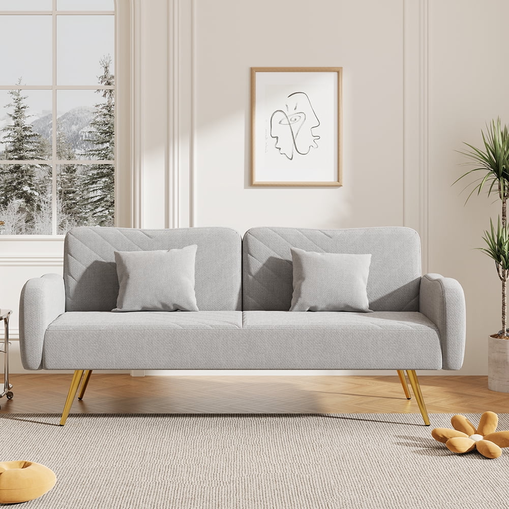 Yesfashion Home Theater Seating Modern Double Sofa with Adjustable ...