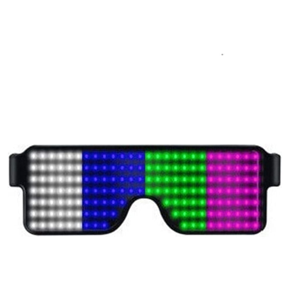 Yesfashion Led Luminous Glasses 8 Kinds Dynamic Patterns Usb Charging 3 ...
