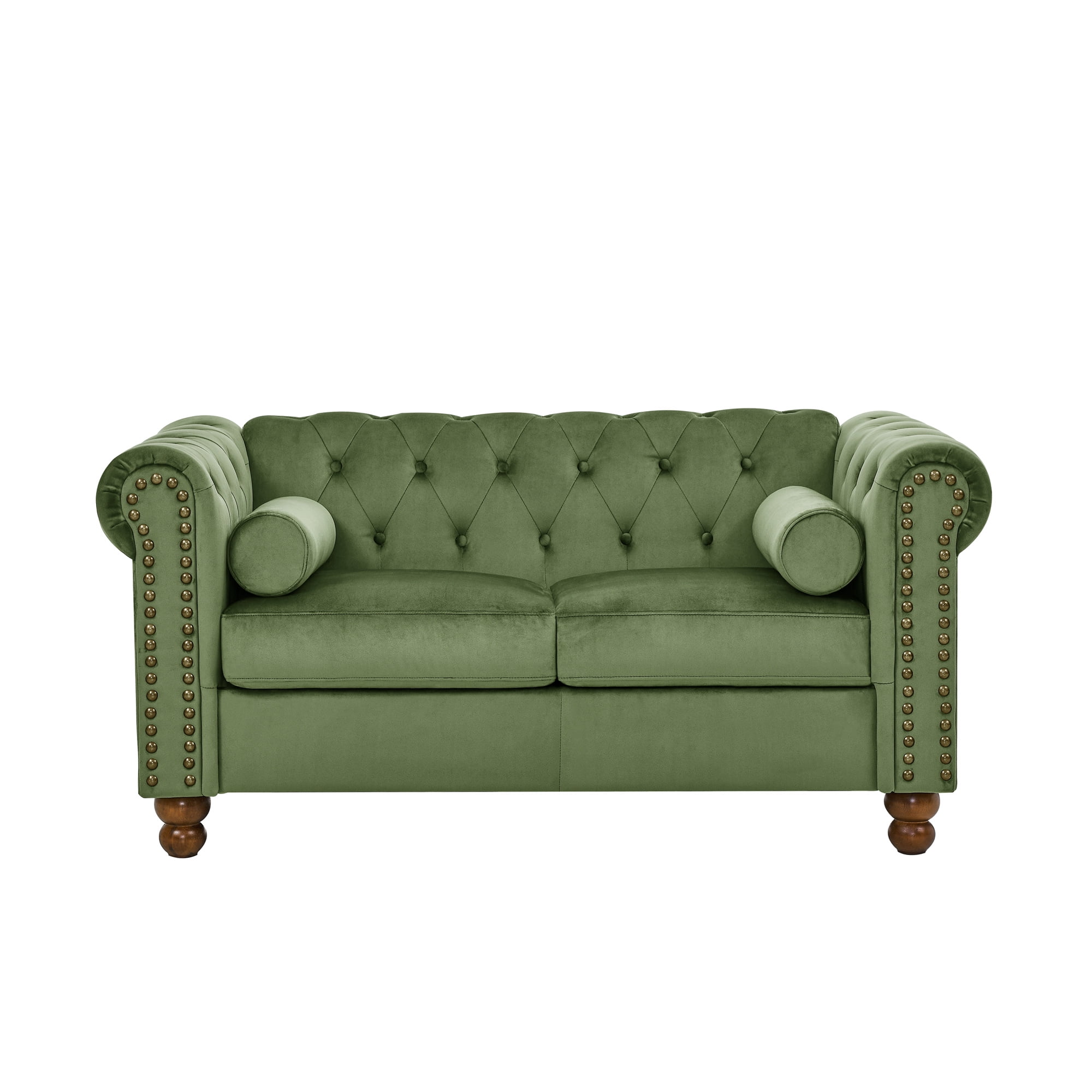 Yesfashion Modern 2 Seater Couch,Classic Tufted Chesterfield Settee ...