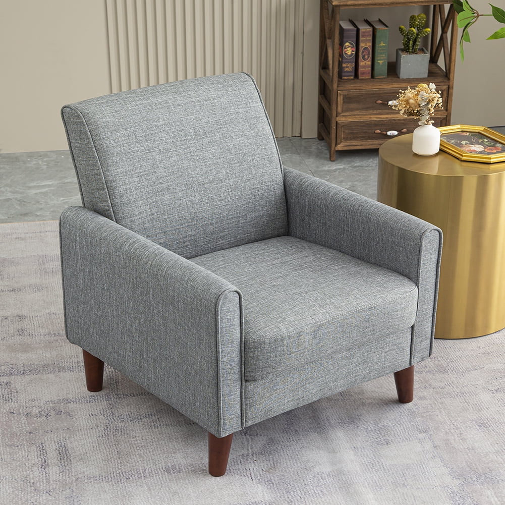 Yesfashion Modern Accent Chair Couch, Comfortable Upholstered Living ...