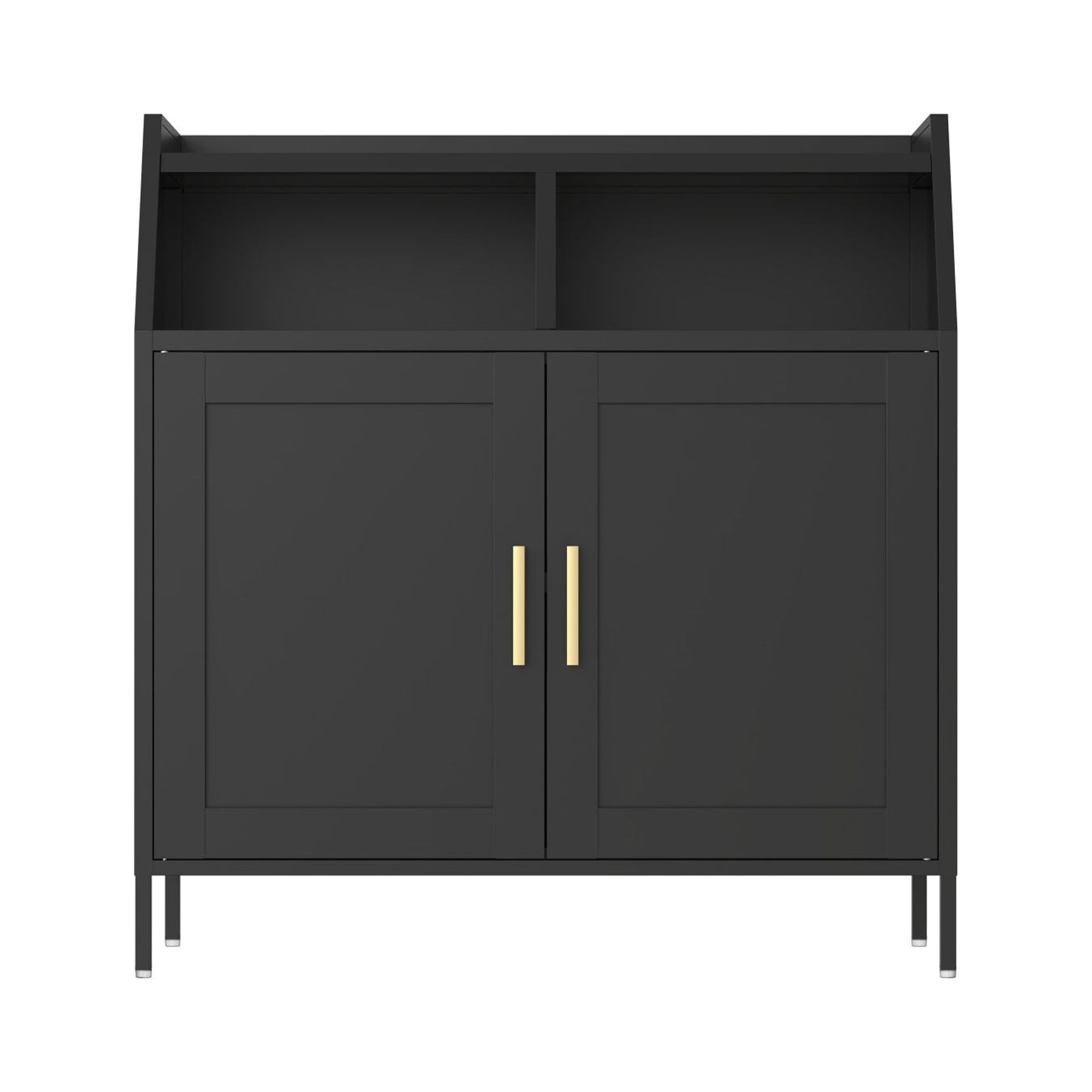 Yesfashion Modern Storage Cabinet with Adjustable Shelves Large Storage ...