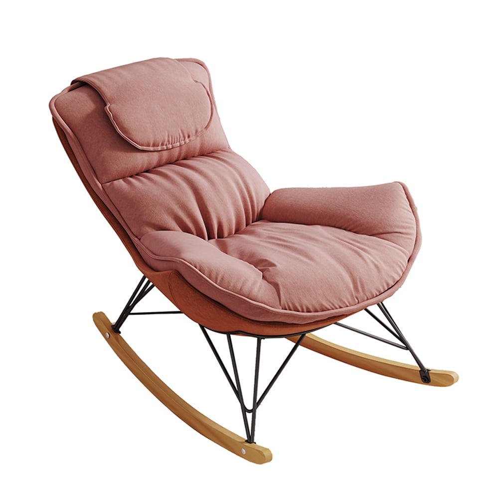 Yesfashion Recliner Chair, Velvet Rocking Chair, Leisure Sofa with ...