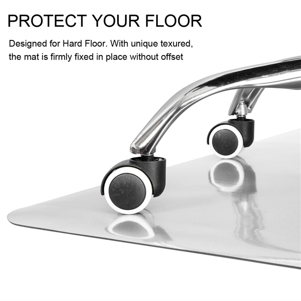 Yesfashion Rectangle Protective Mat Home-use Transparent Non-slip Chair ...