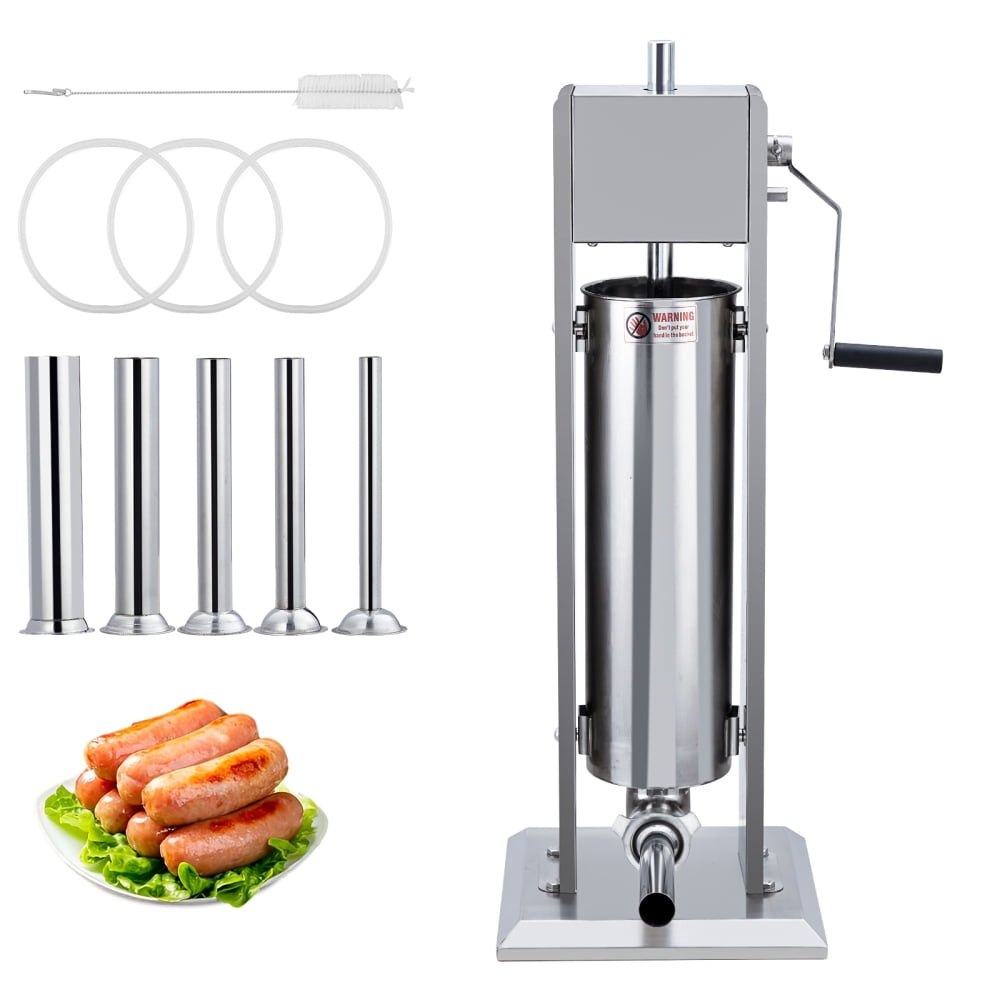 Yesfashion Sausage Stuffer, Manual 15LBS/7L Sausage Maker Machine, Meat ...