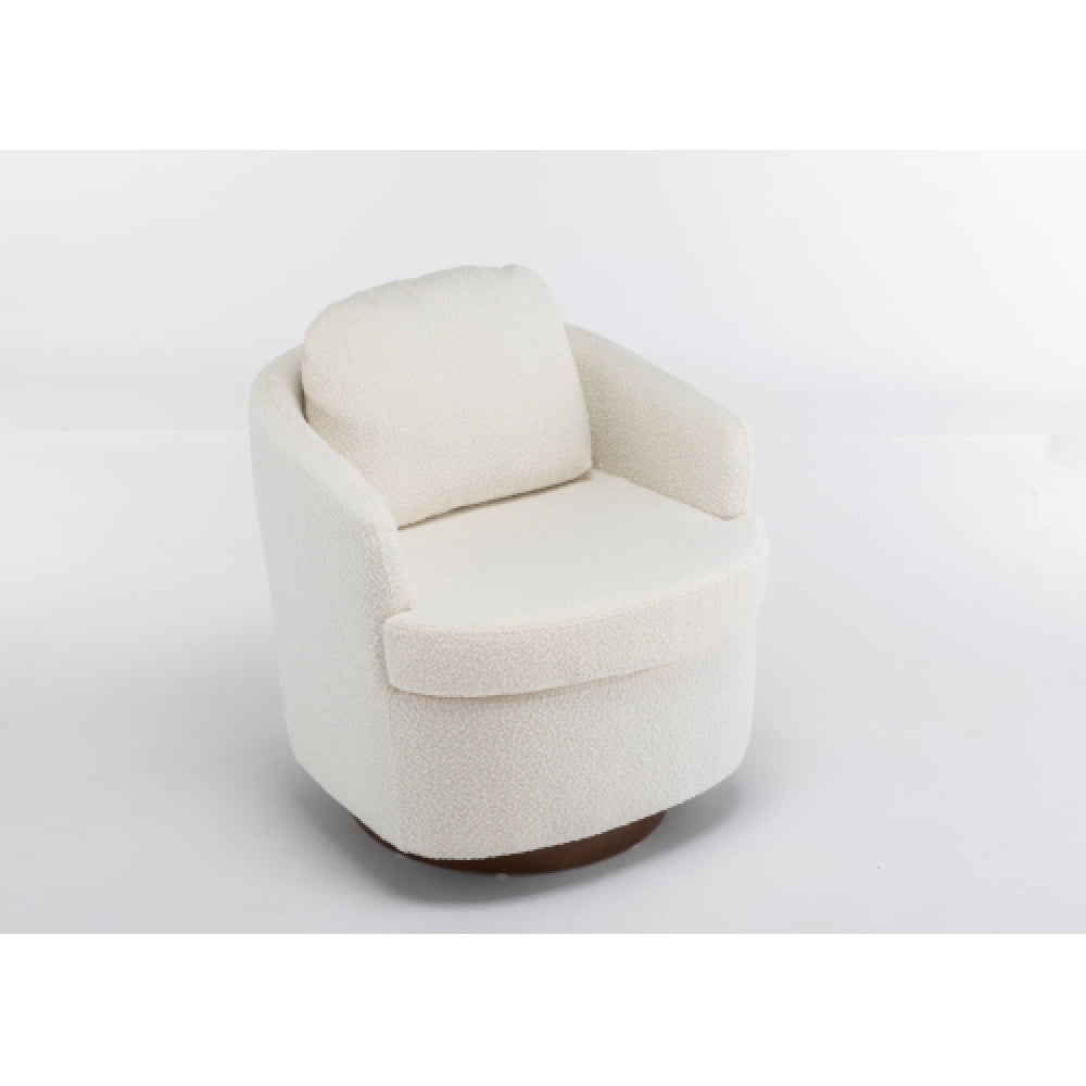 Yesfashion Sofa Chair, Swivel Accent Chair with Cushion, Solid Wood ...