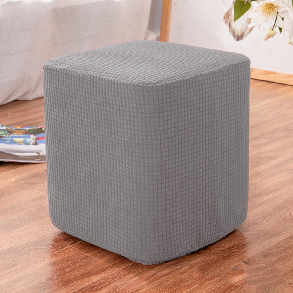 Yesfashion Waffle Plaid Pattern Elastic Stool Cover Water-repellent ...