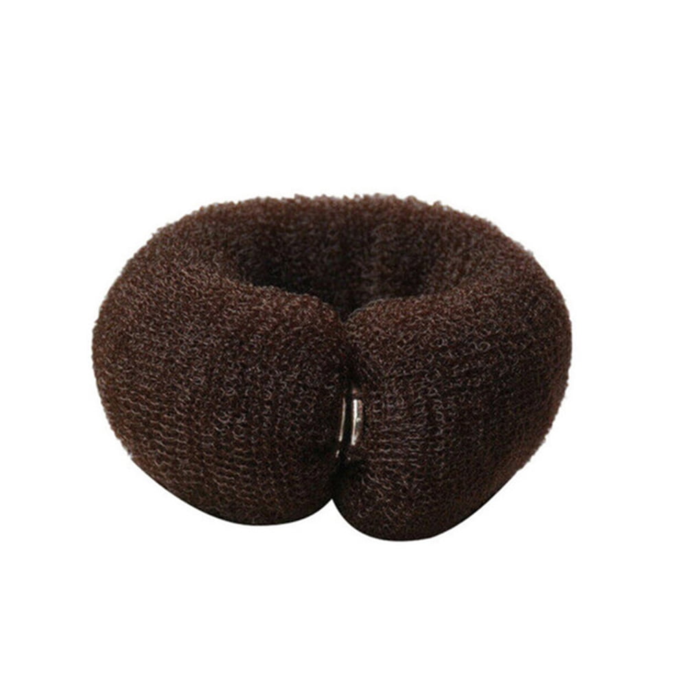 Yesfashion Women Nylon Hair Ring with Buckle Solid Color Long Strip ...