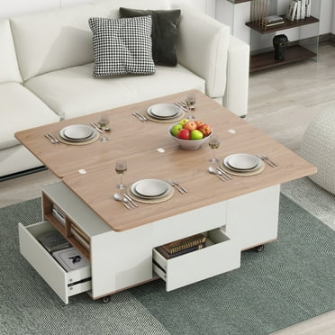 Roromall Lift Top Coffee Table with Hidden Storage Compartment, 3 ...