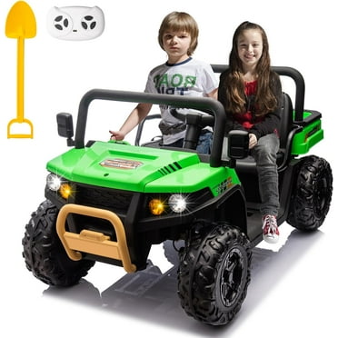 24V Ride on Toys 2 Seater Ride on Dump Truck w/ Remote Control, 2x200W ...