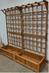 Yeshouse 3-Tier Plant Box with Trellis, Solid Wood Structure, 56 ...