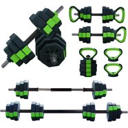 25 lb Dumbbells, Seizeen Single Adjustable Dumbbells Set, Free Weights ...