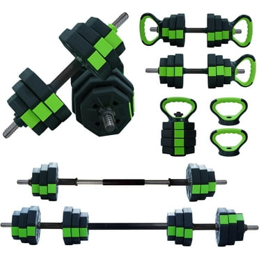 Relife Sports Adjustable Dumbbell Set Free Weight Used as Barbell ...