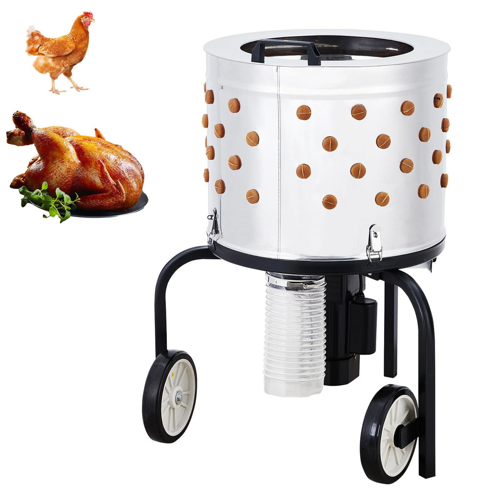 Yeshouse Chicken Plucker 550 W 280RPM - Electric Stainless Steel ...