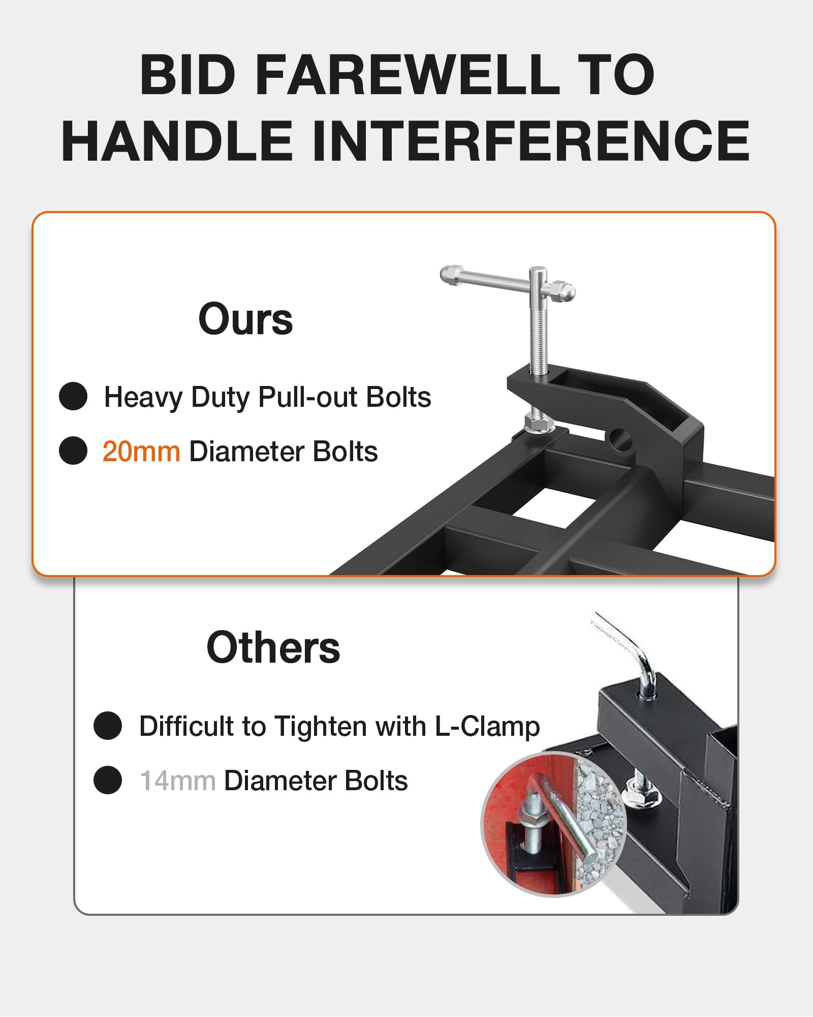 Yeshouse Clamp on Pallet Forks to 68",5400lbs.Pallet Forks with 7 Tines ...