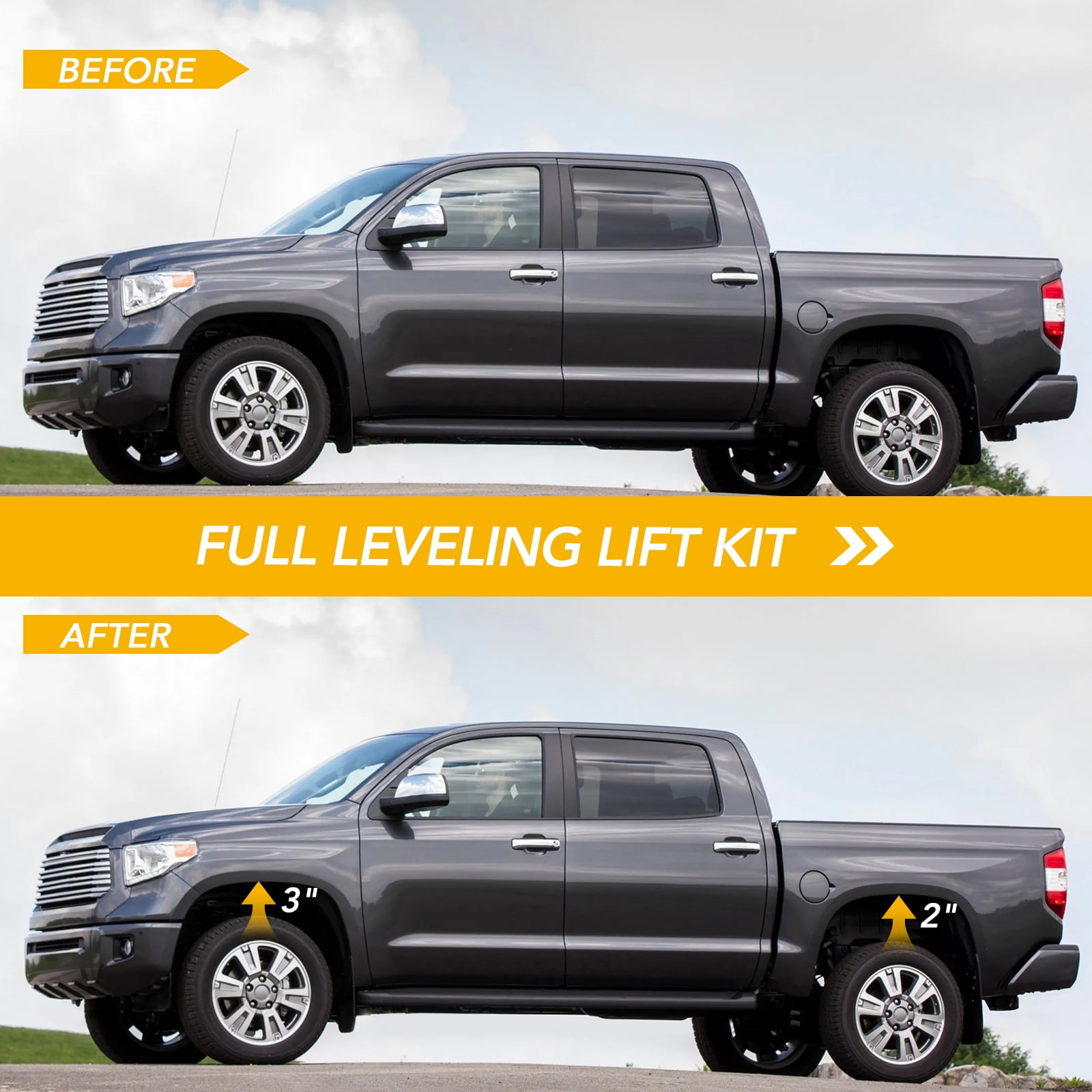 Yeshouse Leveling Lift Kits， Chassis Heightening Parts 07-21 tundra 2wd ...