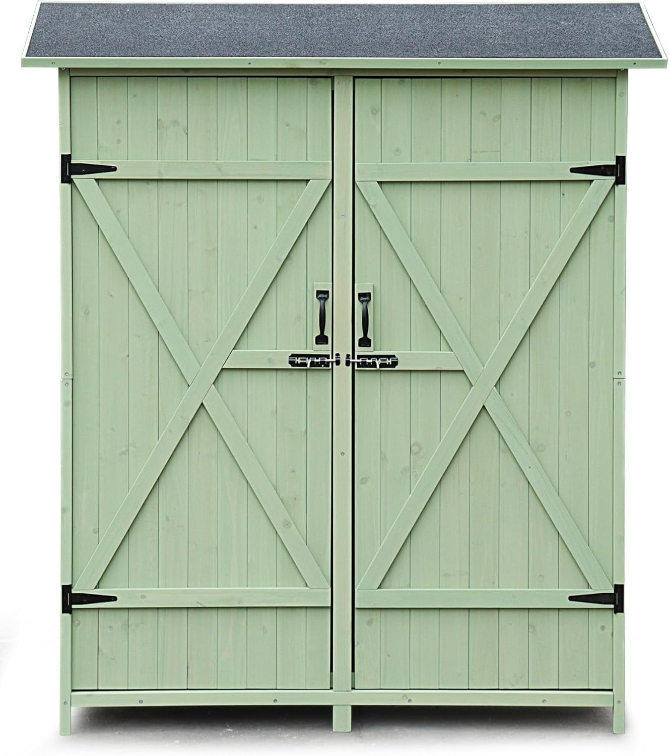 Yeshouse Outdoor Wooden Storage Cabinet Garden Shed - Large Tool ...