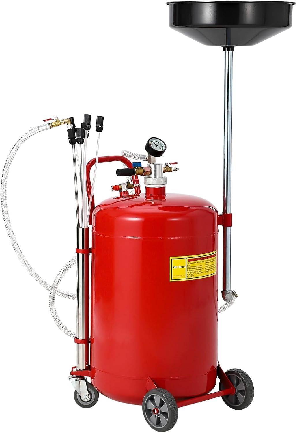Yeshouse Portable 20 Gallon Oil Drain Tank, Pneumatic Vacuum Oil ...