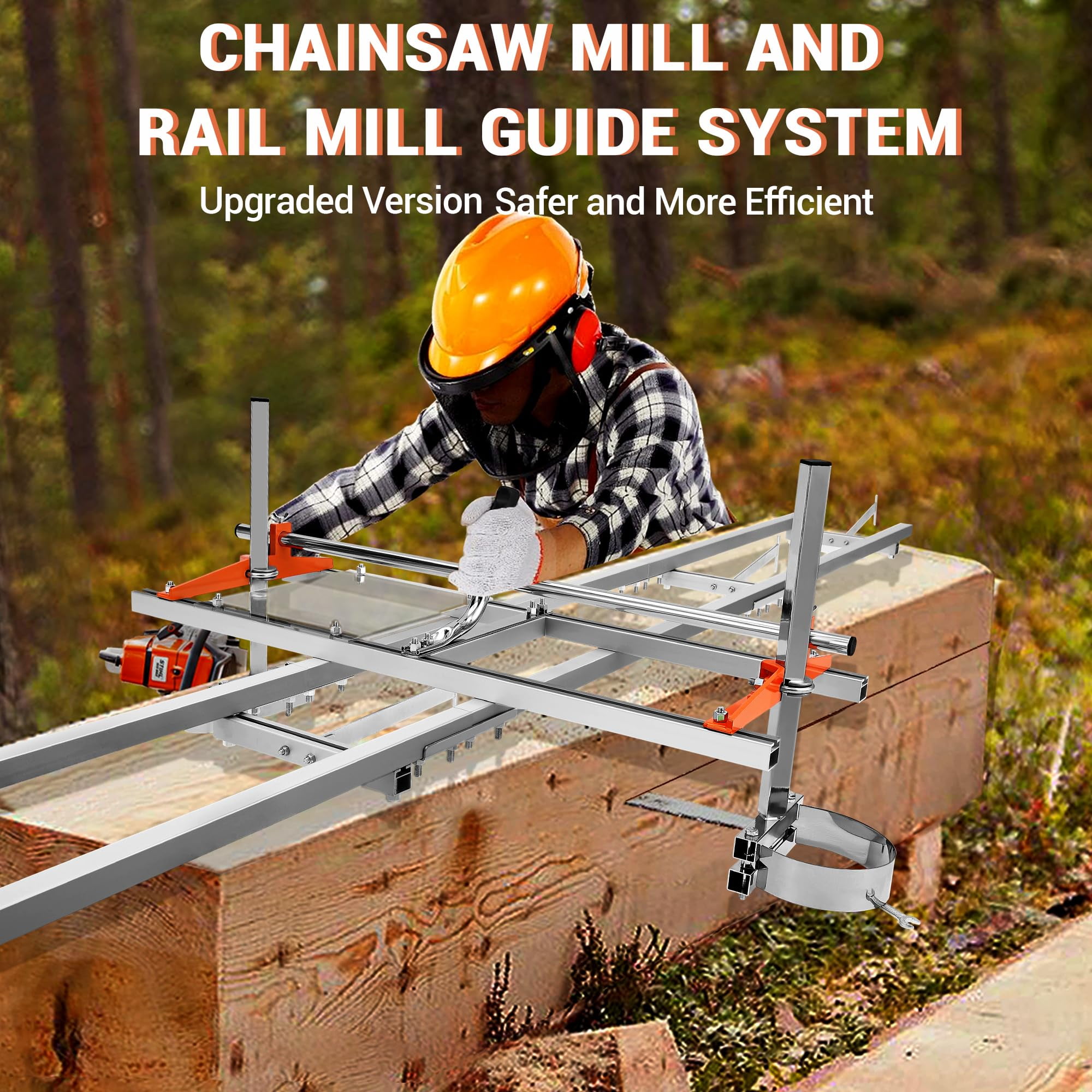 Yeshouse Portable Chainsaw Mill 36 Inches and 9FT Rail Mill Guide ...