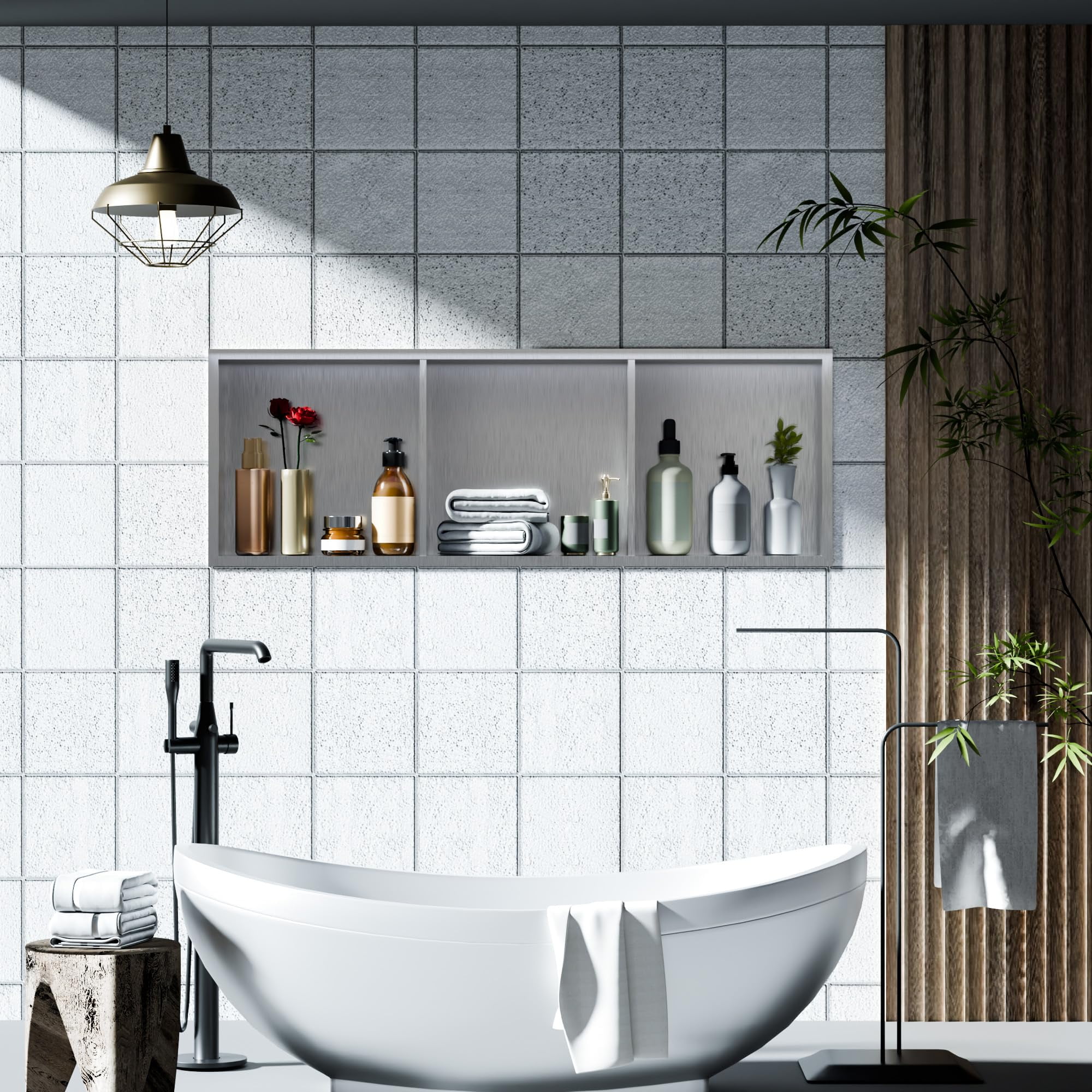 Yeshouse Stainless Steel Niches Tile Ready Niche for Showers Bathroom ...